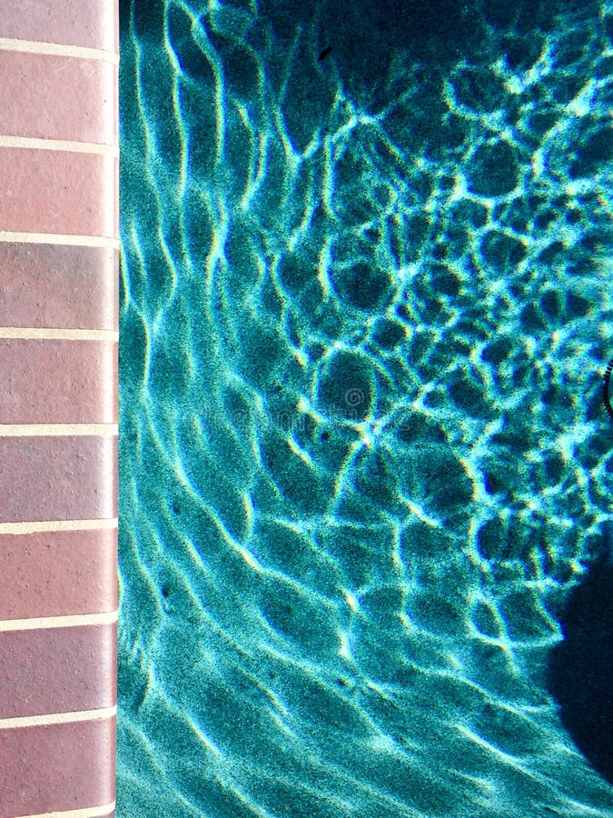 Swimmimg Pool Aqua Blue Water Wave Reflections Stock Image - Image of ...