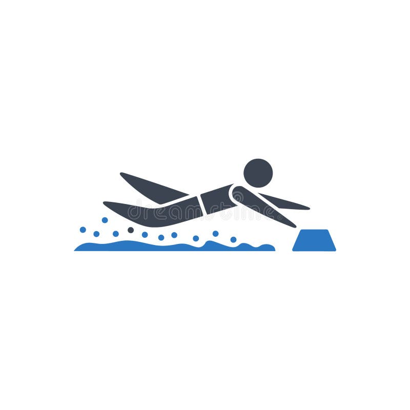 Swimming Action icon stock vector. Illustration of swimming - 375316344