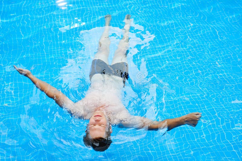 Swimming back crawl stroke stock image. Image of healthy - 52082259