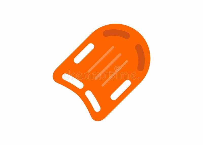 Swimming Board. Simple Flat Illustration. Stock Vector - Illustration ...