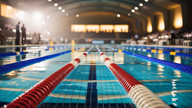 Swimming Competition, Swimming Pool Stock Illustration - Illustration ...