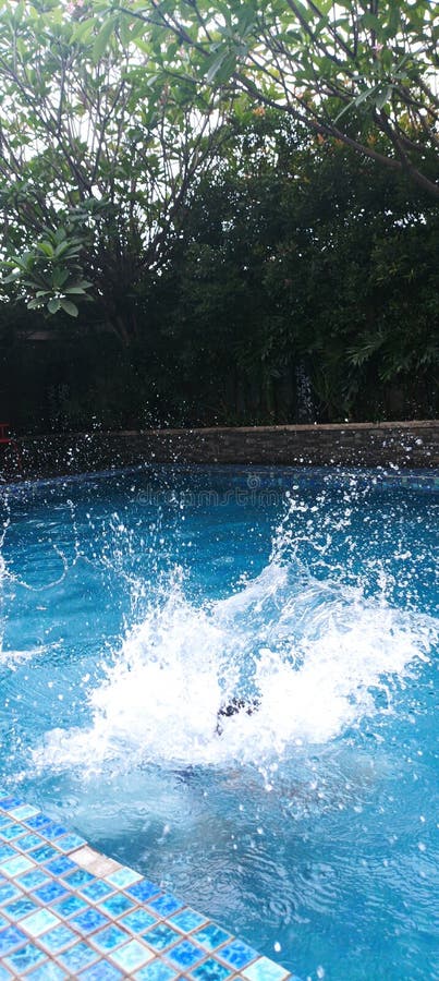Swimming Day Splash Vacation Fun Stock Image - Image of leisure ...