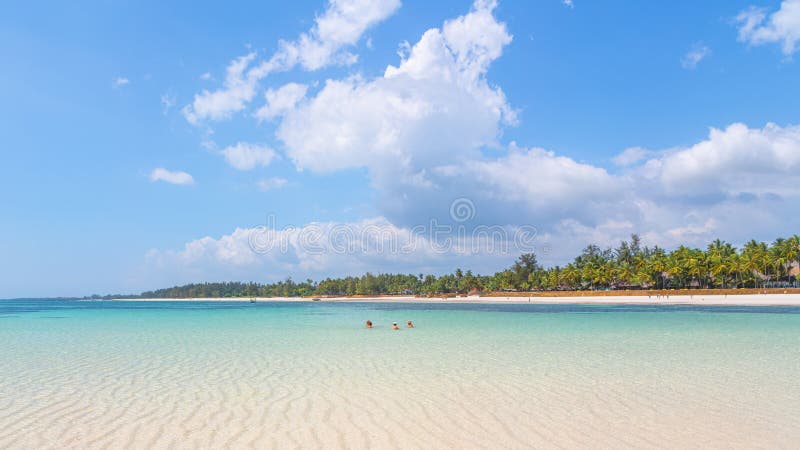 Swimming in the Diani Beach in Kenya Stock Image - Image of summer ...