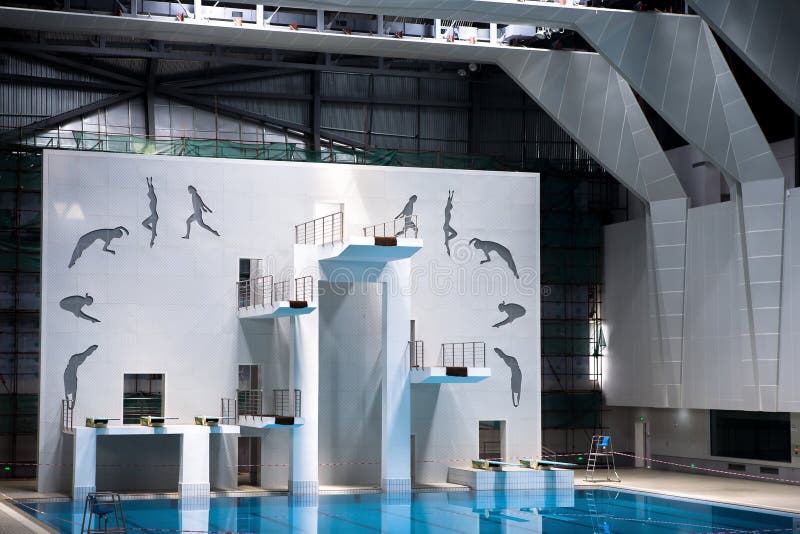 Olympic diving platforms stock photo. Image of reflection - 5314120