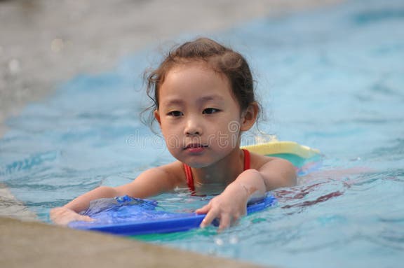 Swimming girl stock image. Image of holiday, girl, enjoying - 10638177
