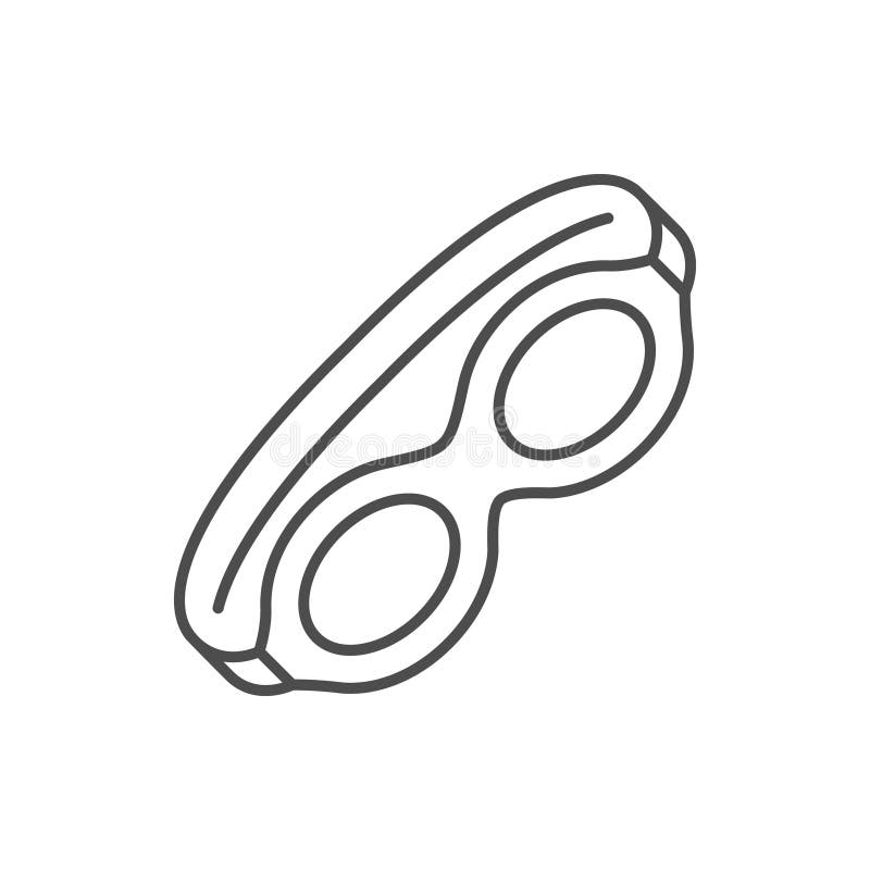 Coloring Pages Of Swim Goggles