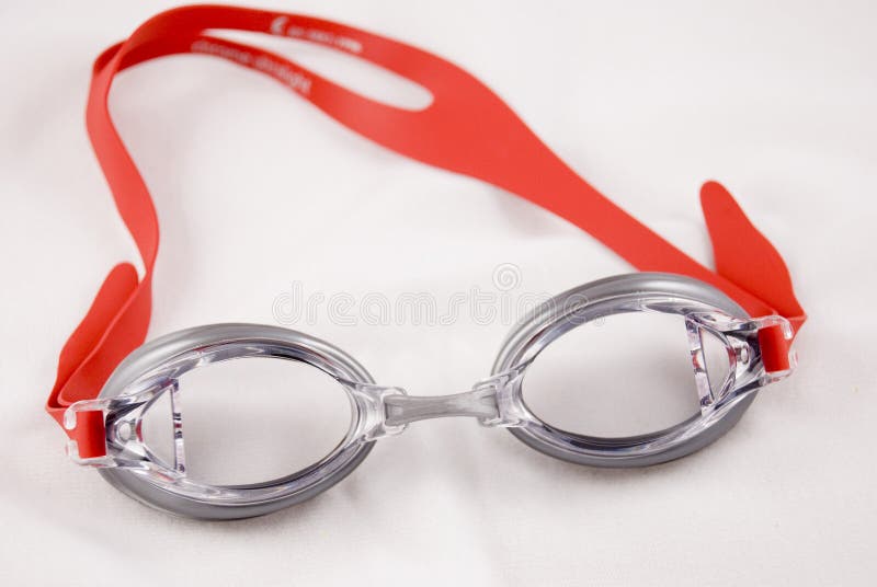 Black Swimming Goggles Front Stock Image - Image of water, swimming ...