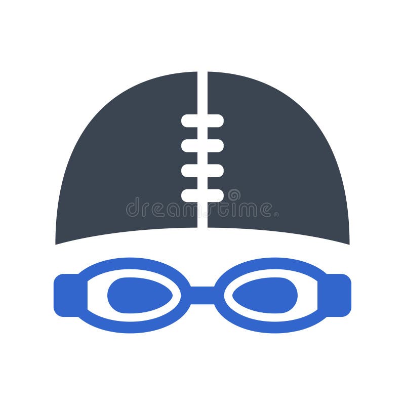Swimming goggles icon stock vector. Illustration of swimming - 213764274