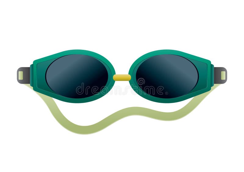 Swimming Goggles. Vector Illustration Decorative Design Stock Vector ...