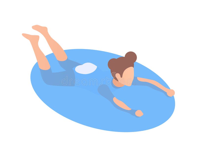 Swimming Isometric Icon stock vector. Illustration of strength - 244765019