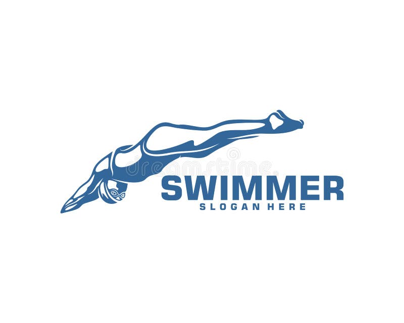 Swimming Logo Designs Vector, Creative Swimmer Logo Vector Stock Vector ...