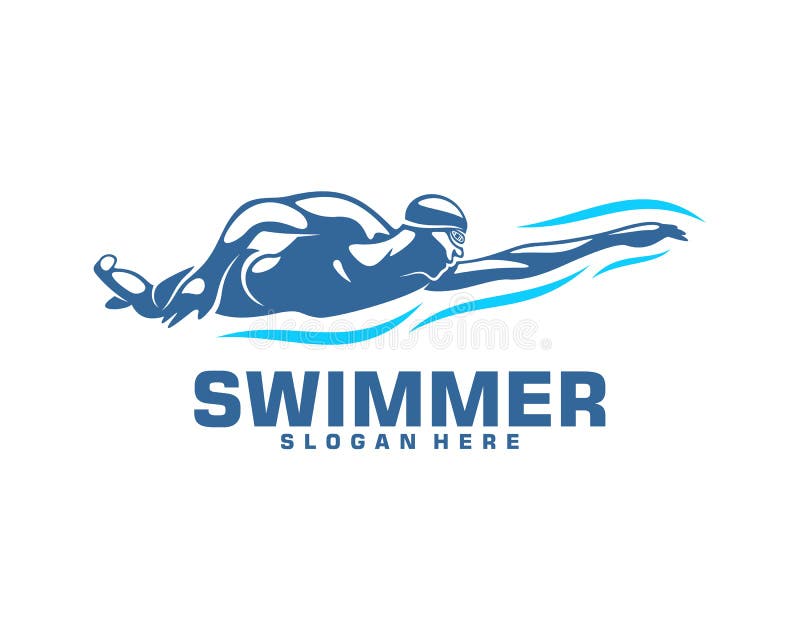 Swimming Logo Designs Vector, Creative Swimmer Logo Vector Stock Vector ...