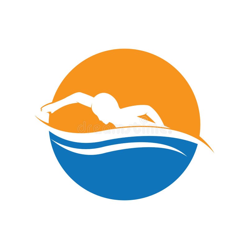 Swimming Logo Designs Vector, Creative Swimmer Logo Vector Stock Vector ...