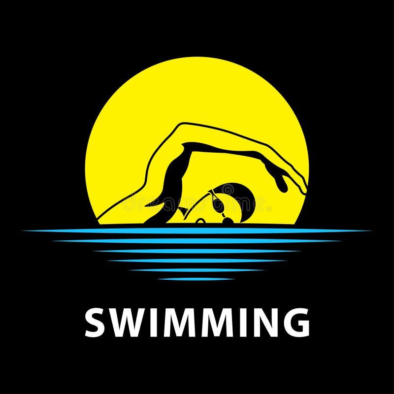 Swimming Logo Icon. Vector Illustration Stock Illustration ...