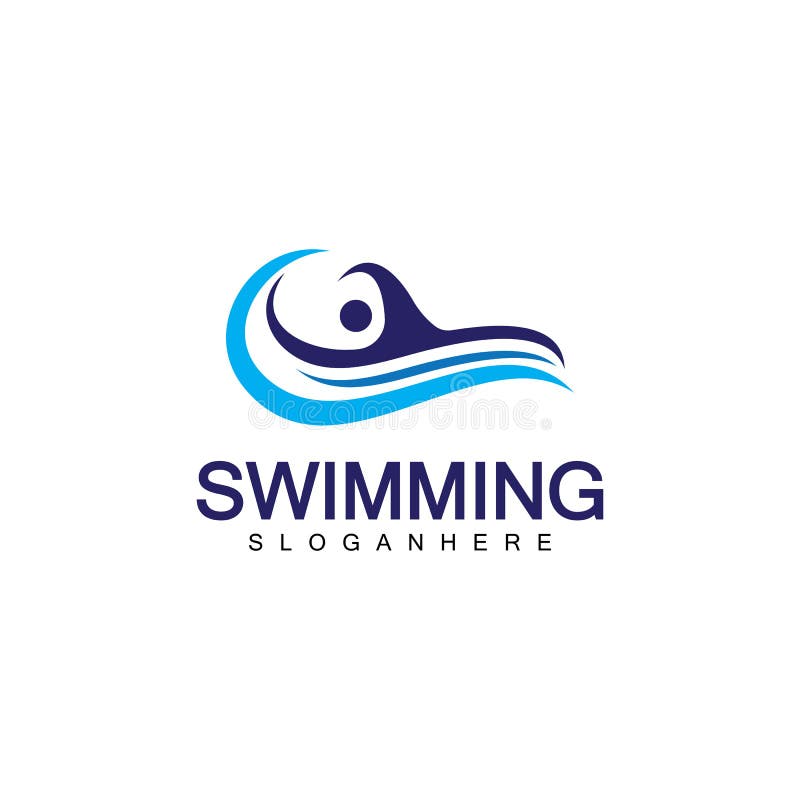 Swimming Logo Vector Illustration Design.Swimming Club Stock Vector ...