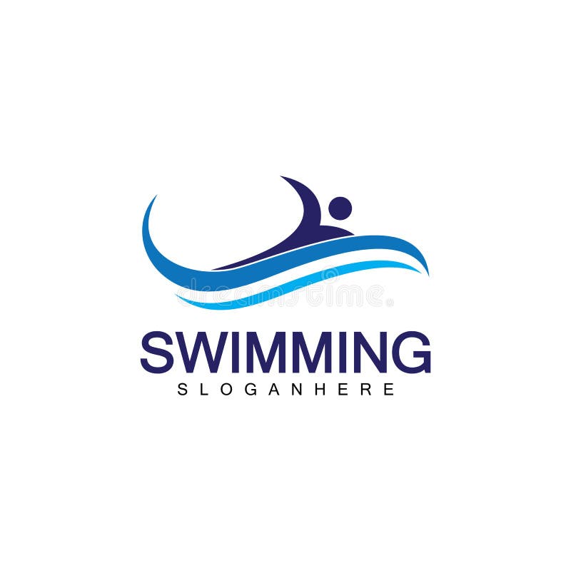 Swimming Logo Vector Illustration Design.Swimming Club Stock Vector ...
