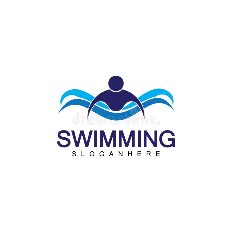 Swimming Logo Vector Illustration Design.Swimming Club Stock Vector ...