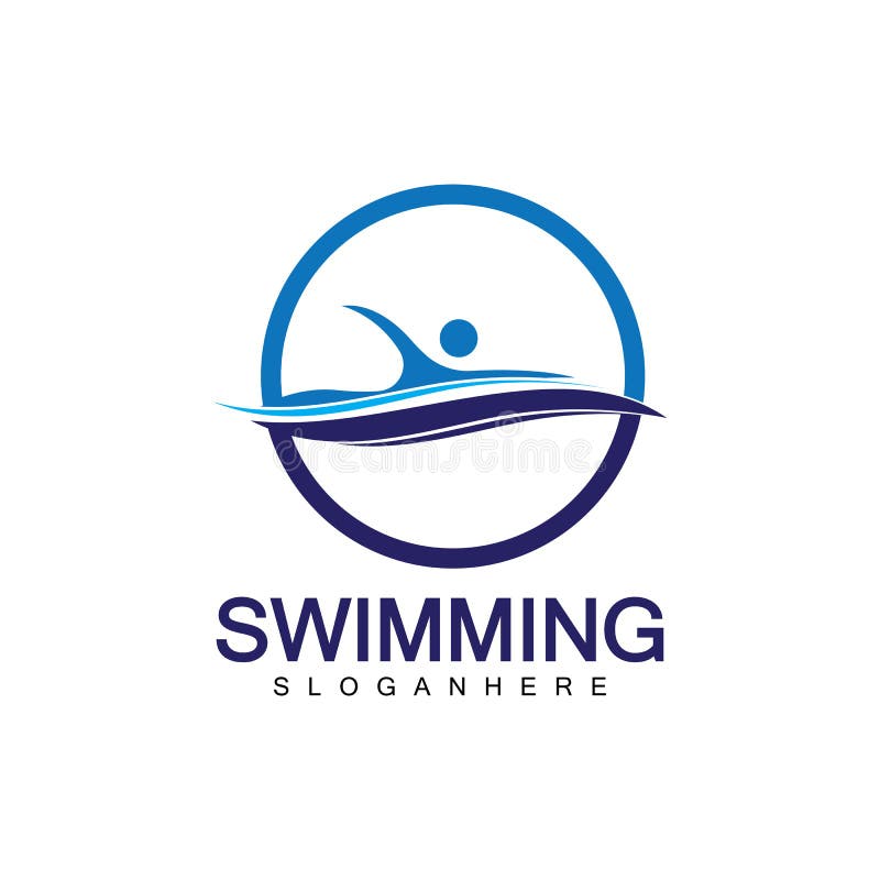 Swimming Logo Vector Illustration Design.Swimming Club Stock Vector ...