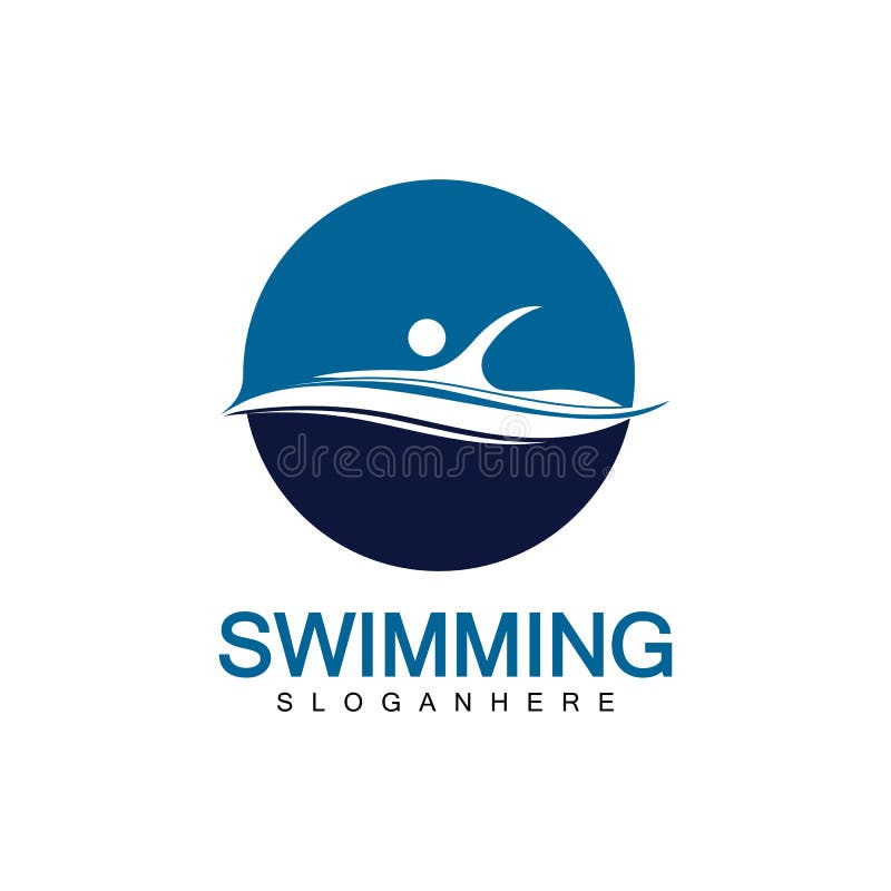 Swimming Logo Vector Illustration Design.Swimming Club Stock Vector ...