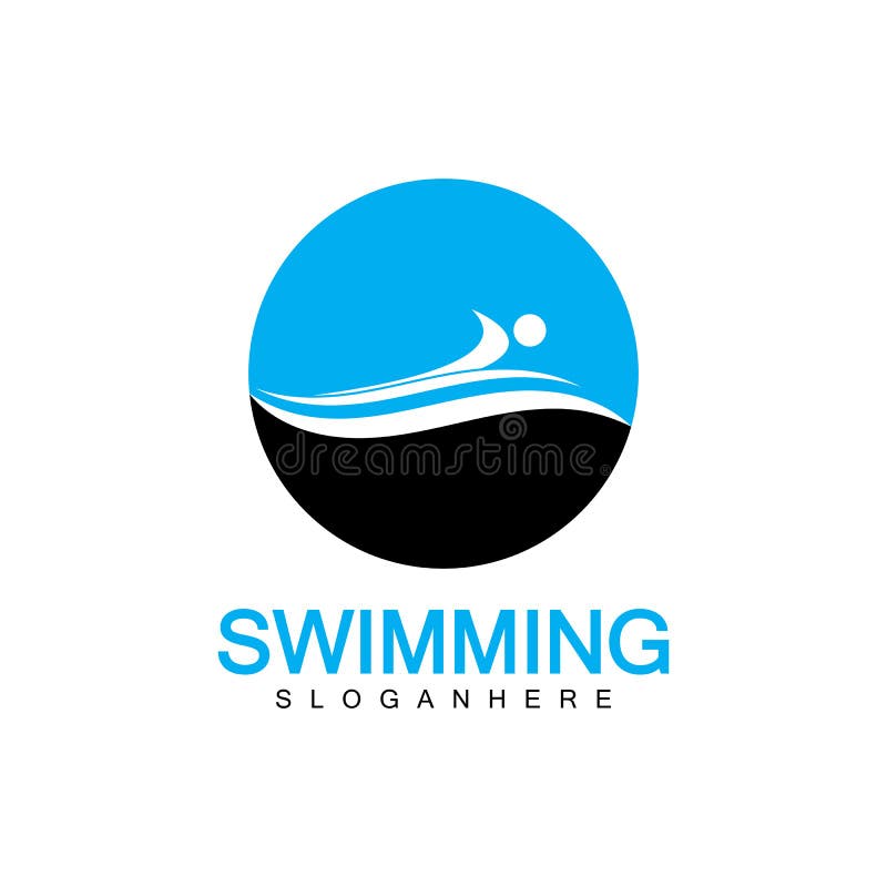 Swimming Logo Vector Illustration Design.Swimming Club Stock Vector ...