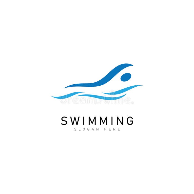 Swimming Logo Vector Illustration Design Template Stock Vector ...
