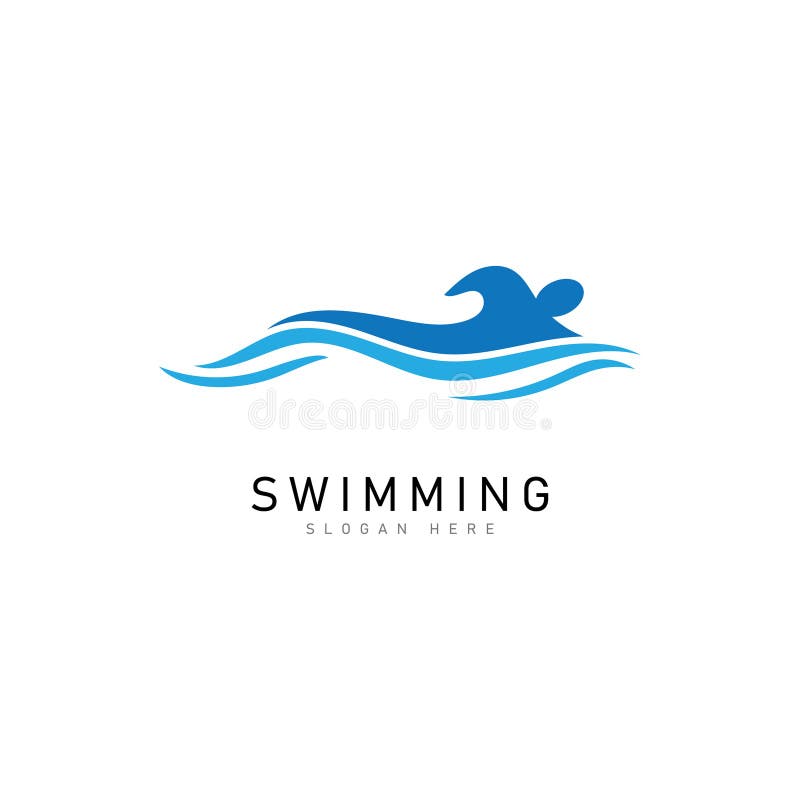 Swimming Logo Vector Illustration Design Template Stock Vector ...