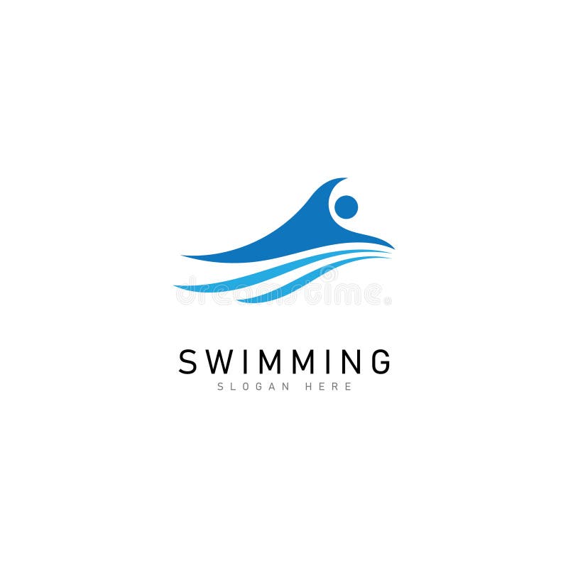 Swimming Logo Vector Illustration Design Template Stock Illustration ...