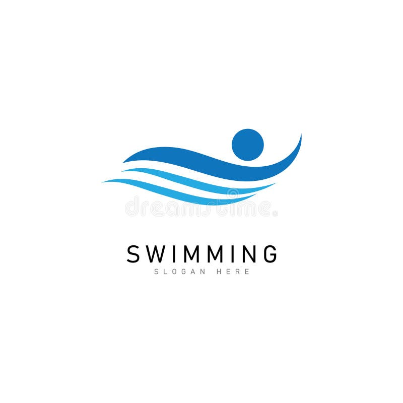 Swimming Logo Vector Illustration Design Template Stock Vector ...