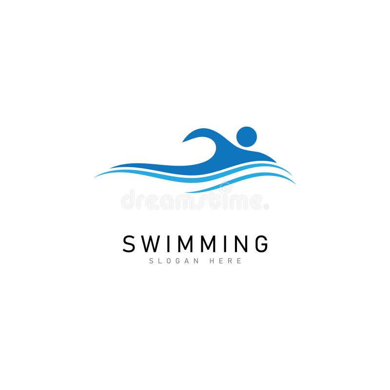 Swimming Logo Vector Illustration Design Template Stock Vector ...