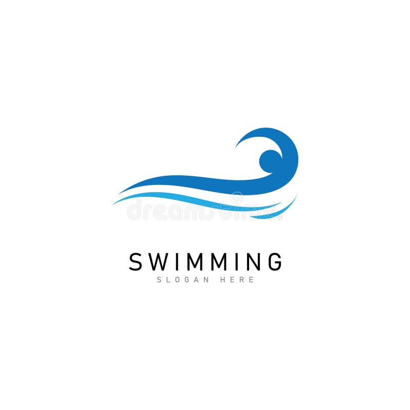Swimming Logo Vector Illustration Design Template Stock Vector ...