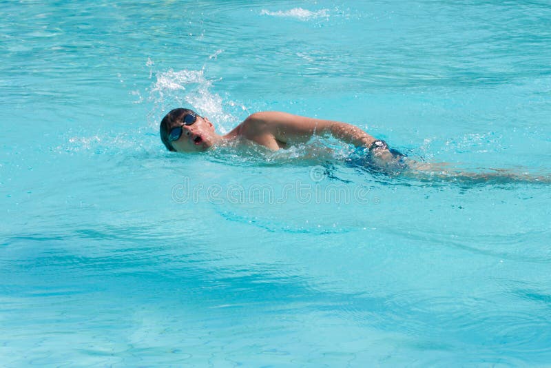 Swimming man stock photo. Image of summer, muscular, exercise - 4856922