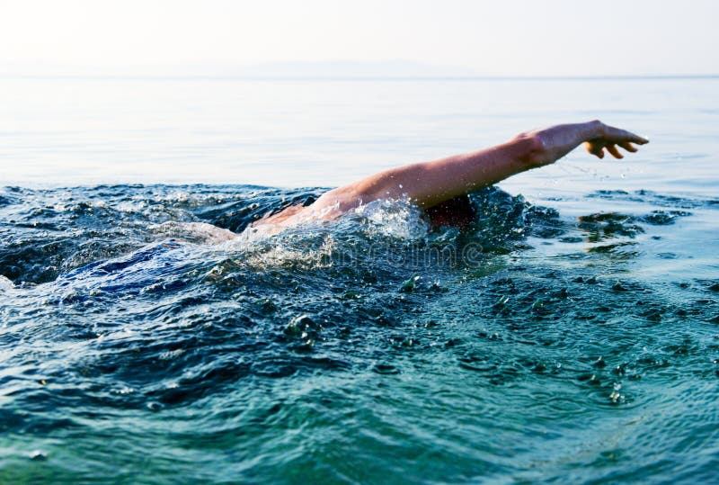 Swimming man stock photo. Image of athlete, male, speed - 6127418