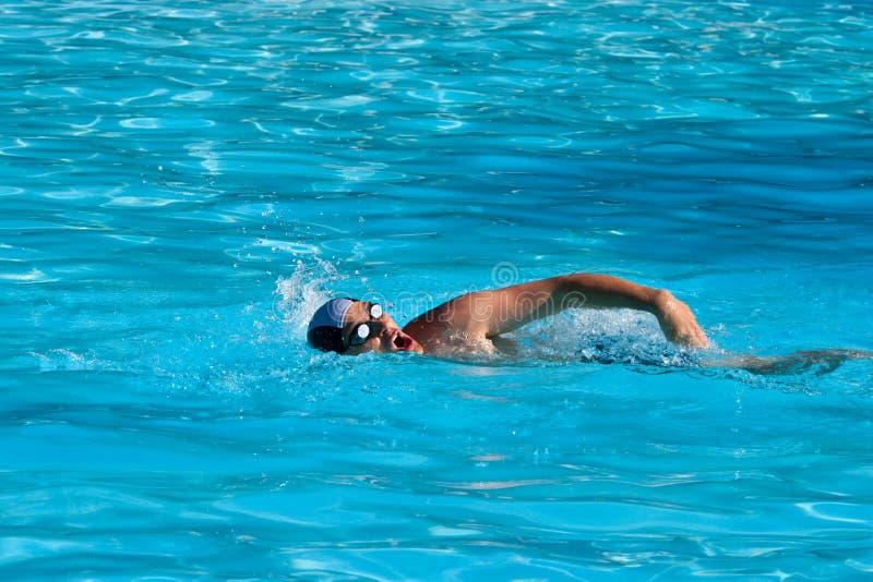 Swimming man stock image. Image of athleticism, healthy - 7911507