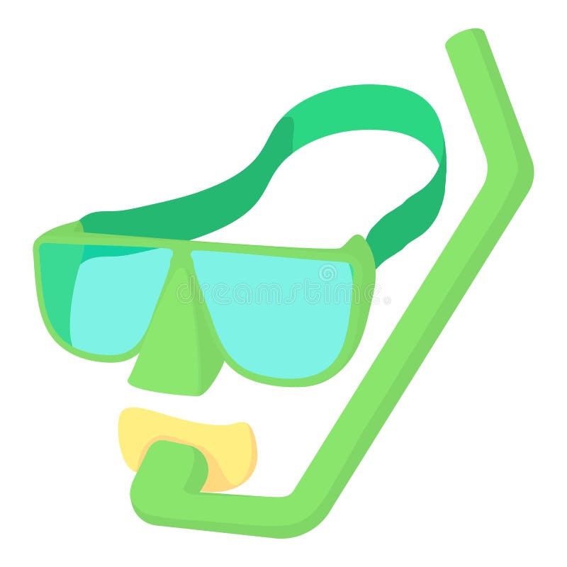 Swimming Mask Icon, Cartoon Style Stock Vector - Illustration of ...