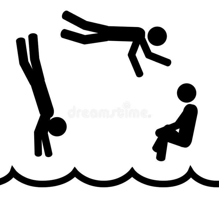 Stick Figure Swimming Stock Illustrations – 623 Stick Figure Swimming ...