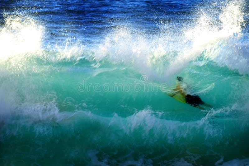 Swimming in Ocean Surf and Waves Stock Image - Image of exercise ...