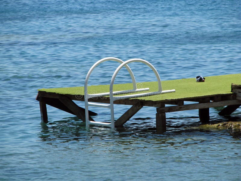 Swimming platform stock image. Image of platform, wooden - 43243527