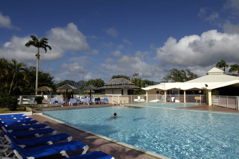 Swimming pool editorial stock image. Image of martinique - 203667829