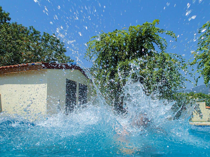 Swimming Pool action stock photo. Image of vacation - 344759818