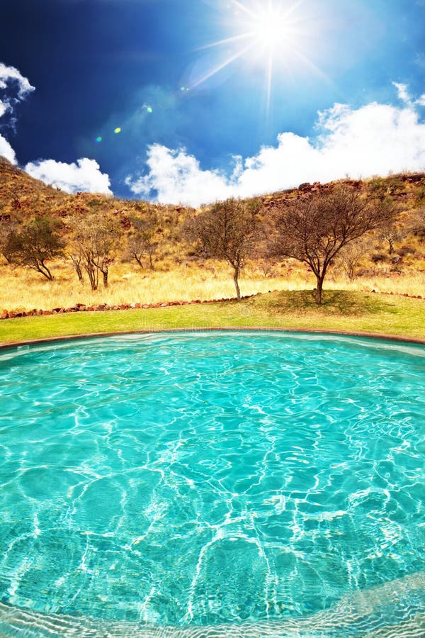 Swimming pool stock photo. Image of spring, africa, scenic - 54192272