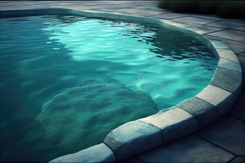 Swimming Pool Background Transparent Blue Colored Clear Calm Water ...
