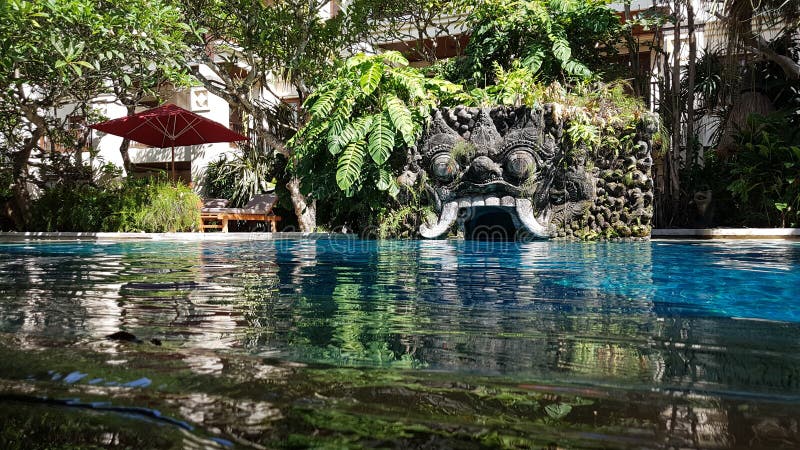 Swimming Pool in Bali Indonesia Stock Photo - Image of blue, swimming ...