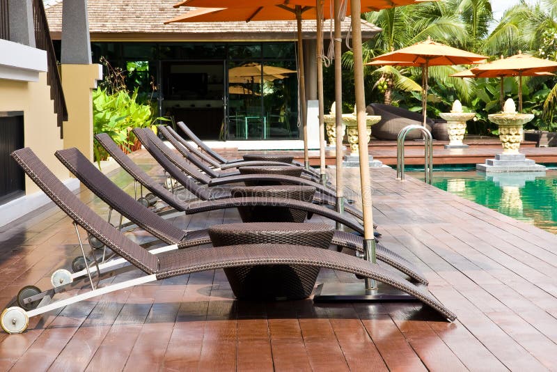 Swimming Pool And Bali Style Stock Photo - Image of paradise, lifestyle ...