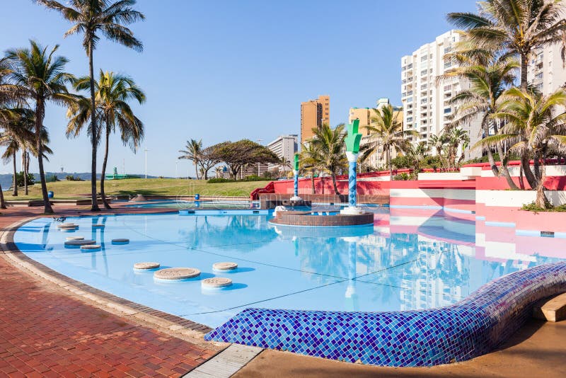 Swimming Pool Beachfront stock image. Image of water - 75990745