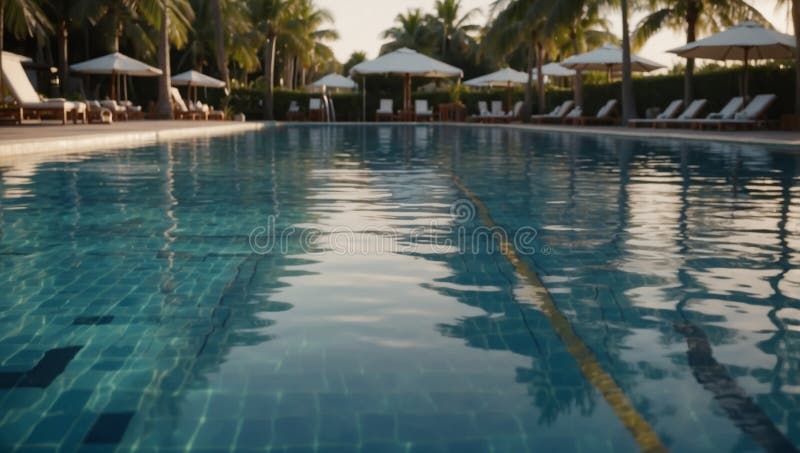 Swimming Pool at Beautiful Vacation Holiday Resort Complex. Stock Photo ...