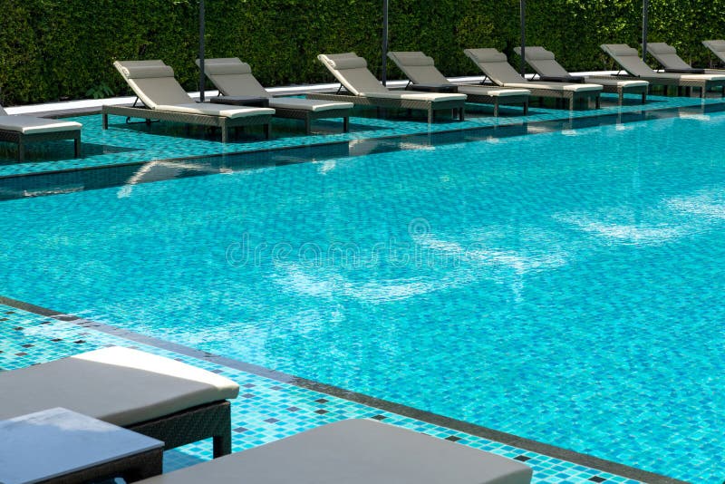 Swimming Pool Blue Transparent Water Stock Image - Image of pattern ...