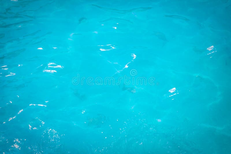 Swimming Pool Blue Water Reflecting the Sun Rippled Details. Stock ...