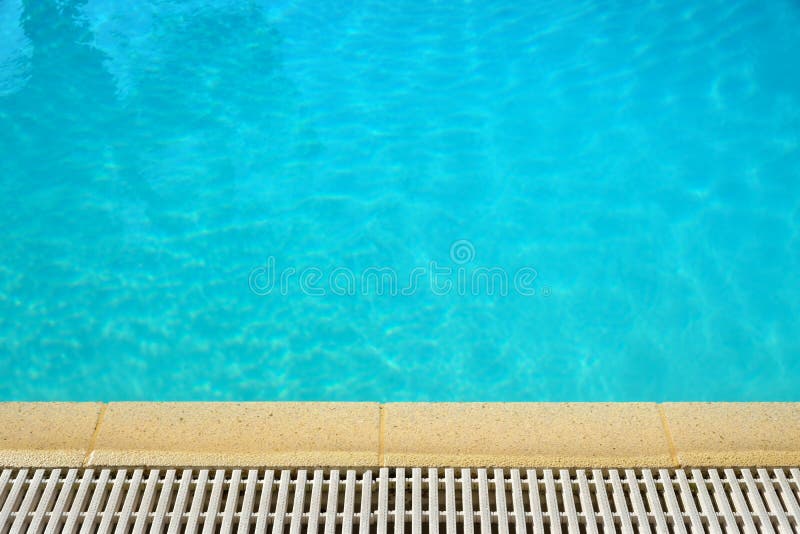 Swimming Pool Water Surface Edge Background Stock Photo - Image of ...