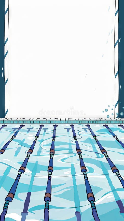 Swimming Background Graphics Template Stock Illustration - Illustration ...