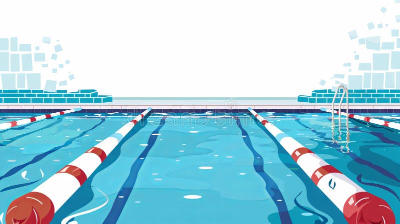 Swimming Background Graphics Template Stock Illustration - Illustration ...